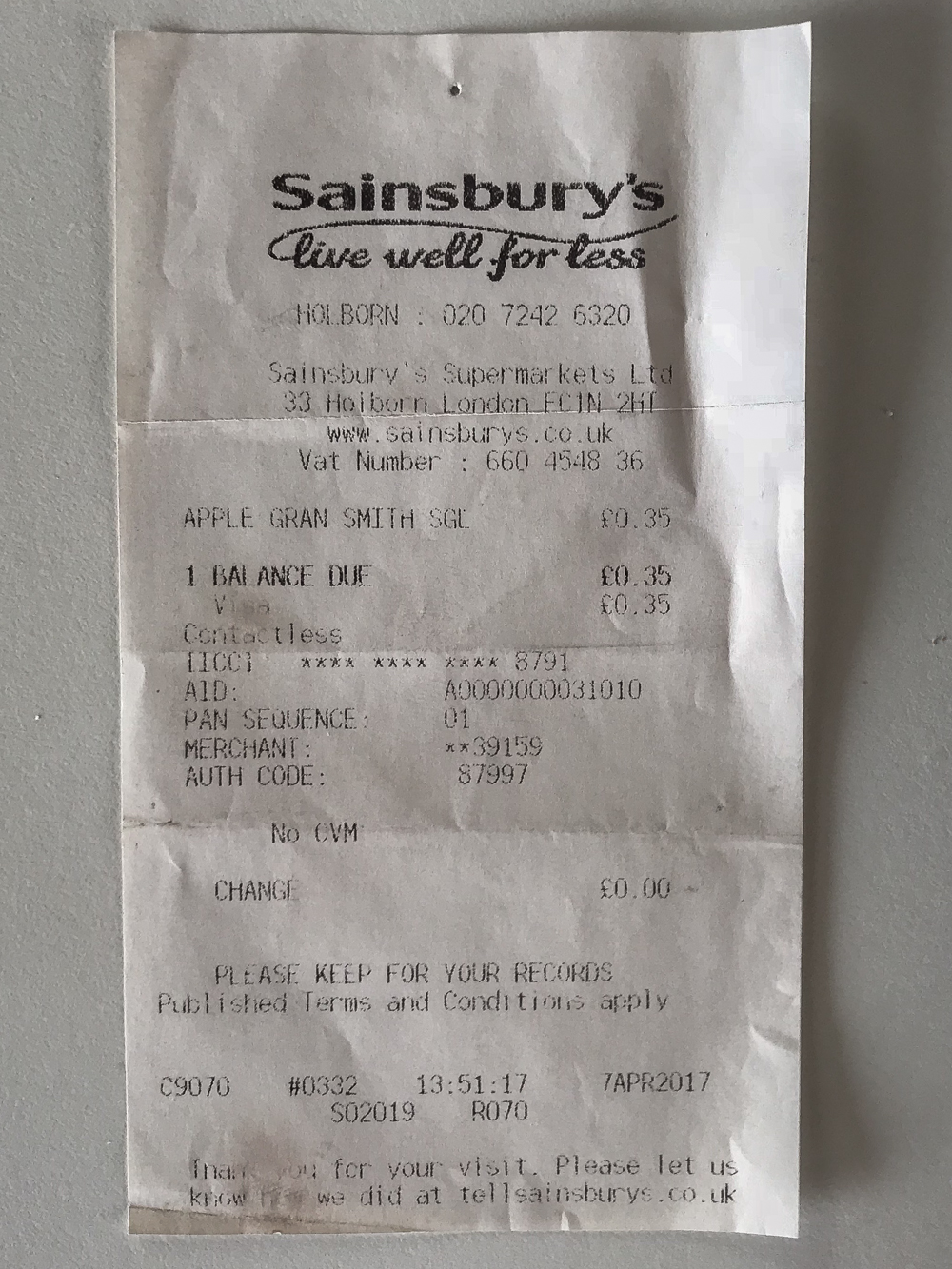 Series | The Apple Project • Title | ORIGINAL RECEIPT • Country | UK ...